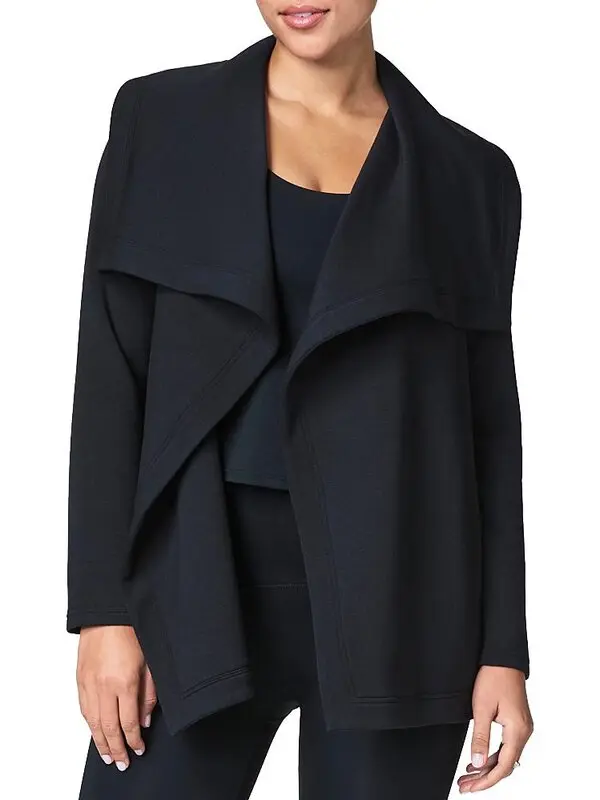 Spanx Airessentials Drapefront Cardigan - Very Black