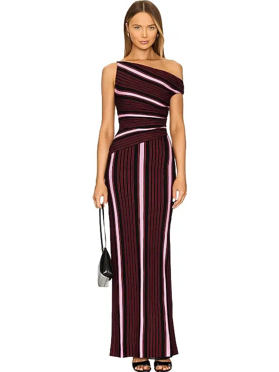 Missoni Long Dress - Black & Pink
