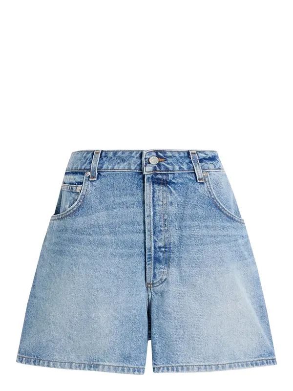 EB DENIM Scout Denim Shorts - Mid Denim