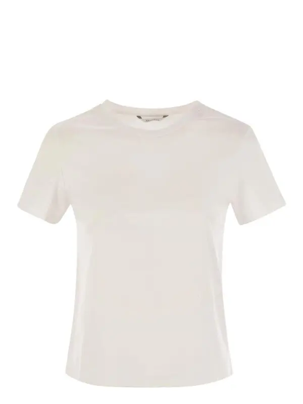 Max Mara Nerina Basic Cotton T-shirt - White