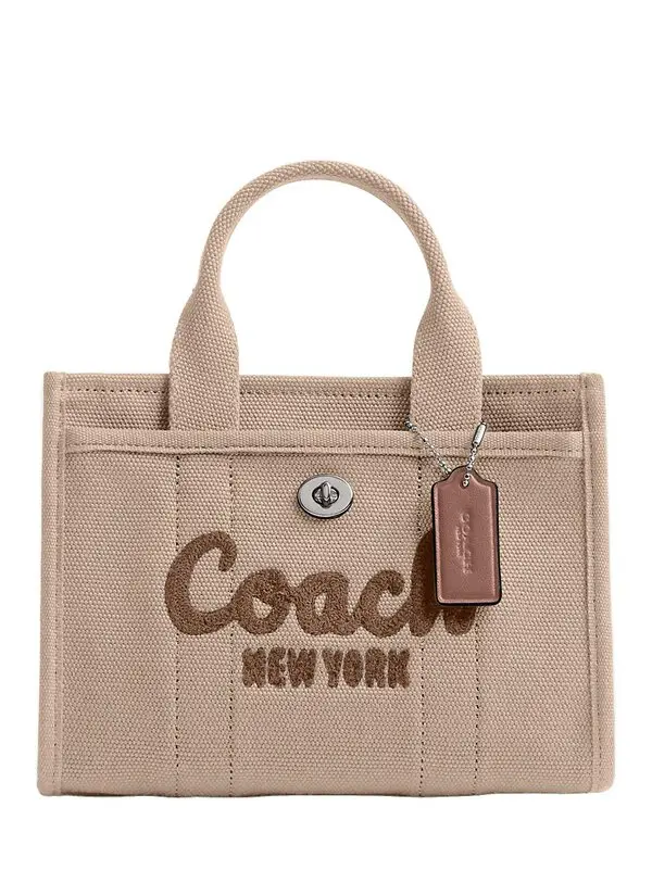 COACH Cargo Tote Bag 20 - Silver/dark Natural