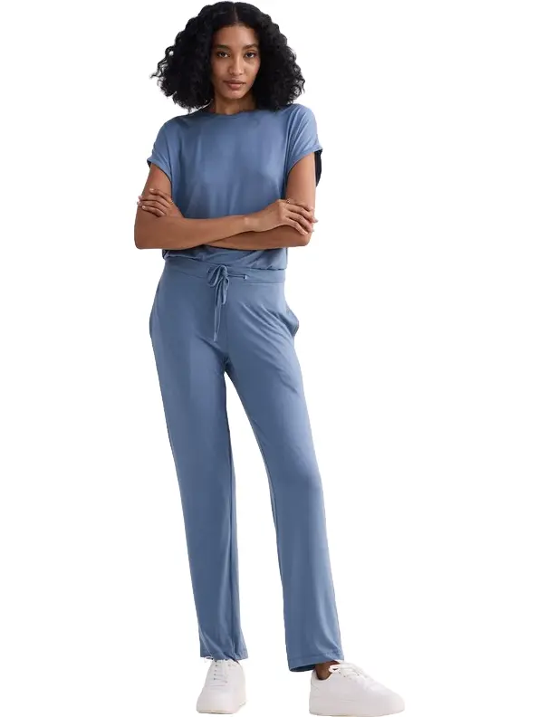 REISTOR Wide Leg Pant - Blue