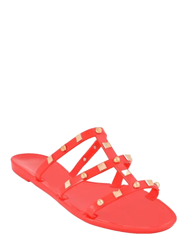 ANDREW STEVENS Elise Jelly Sandals - Red