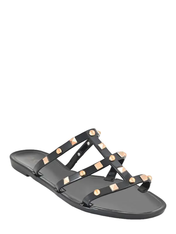 ANDREW STEVENS Elise Jelly Sandals - Black