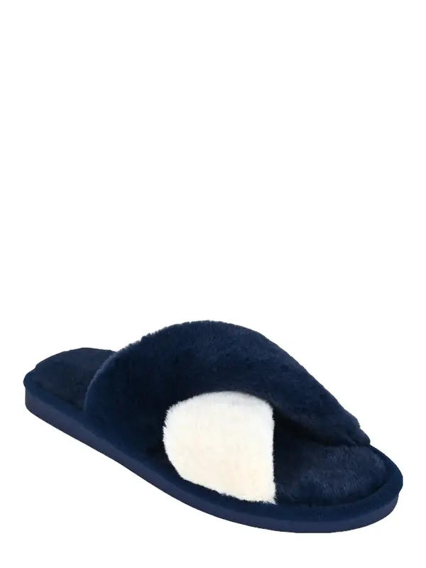 ANDREW STEVENS Faith Slippers - Navy