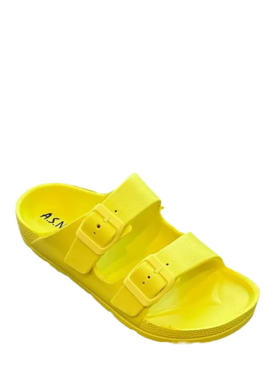 ANDREW STEVENS Two-strap Sandal - Yellow