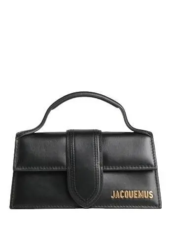 Jacquemus Leather Handbag With Detachable Shoulder Strap - Black