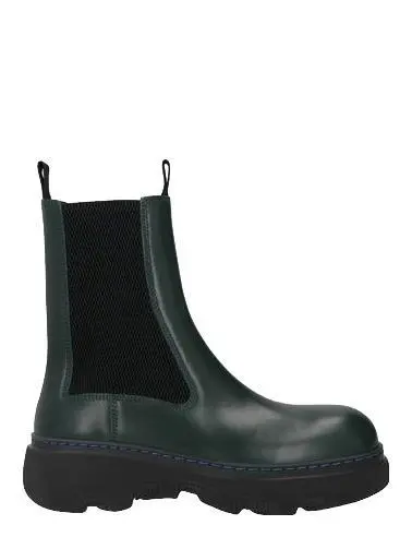 Burberry Leather Chelsea Boots - Green