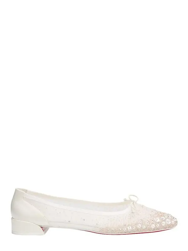 CHRISTIAN LOUBOUTIN Sweetie Jane Ballerina Pumps - Bianco