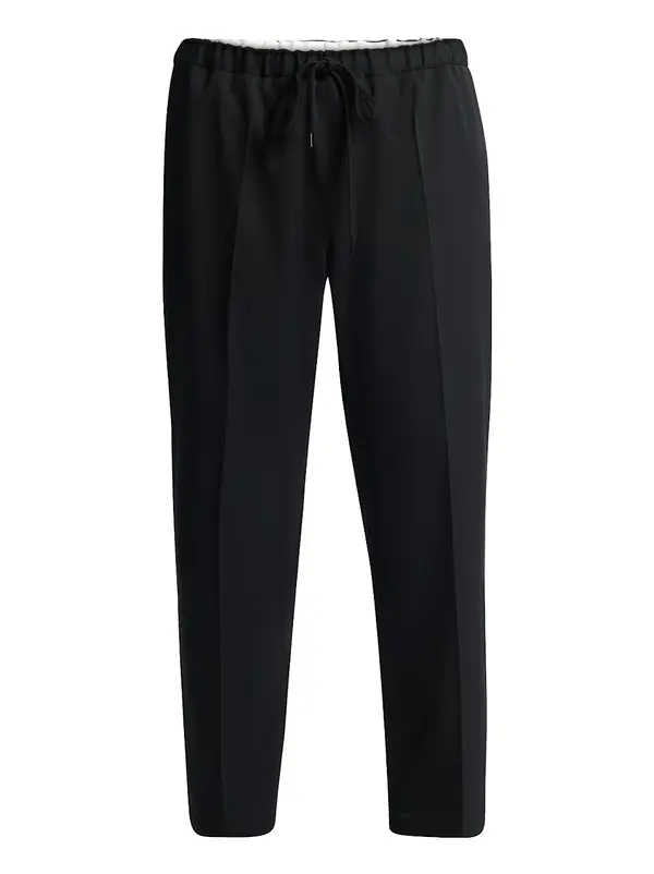 MAISON MARGIELA Wool-blend Drawstring Pants - Black