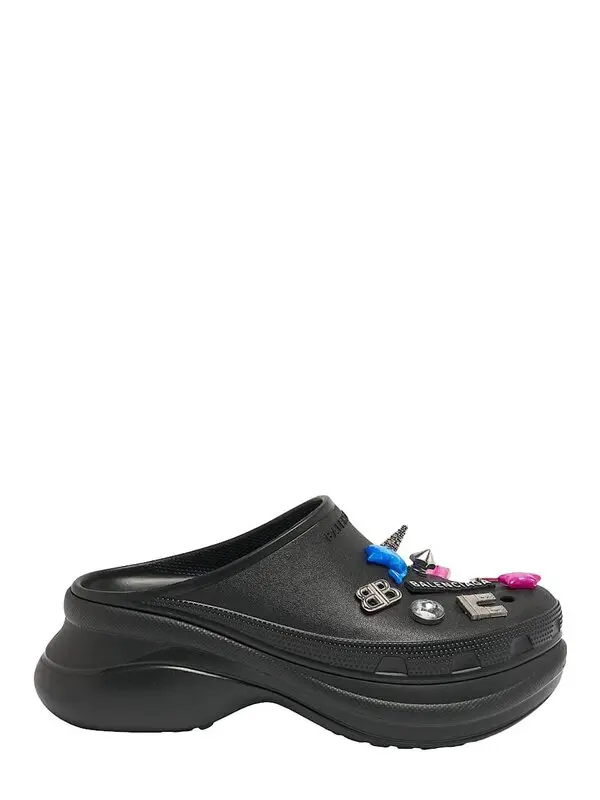 Balenciaga X Crocs Platform Mules - Black