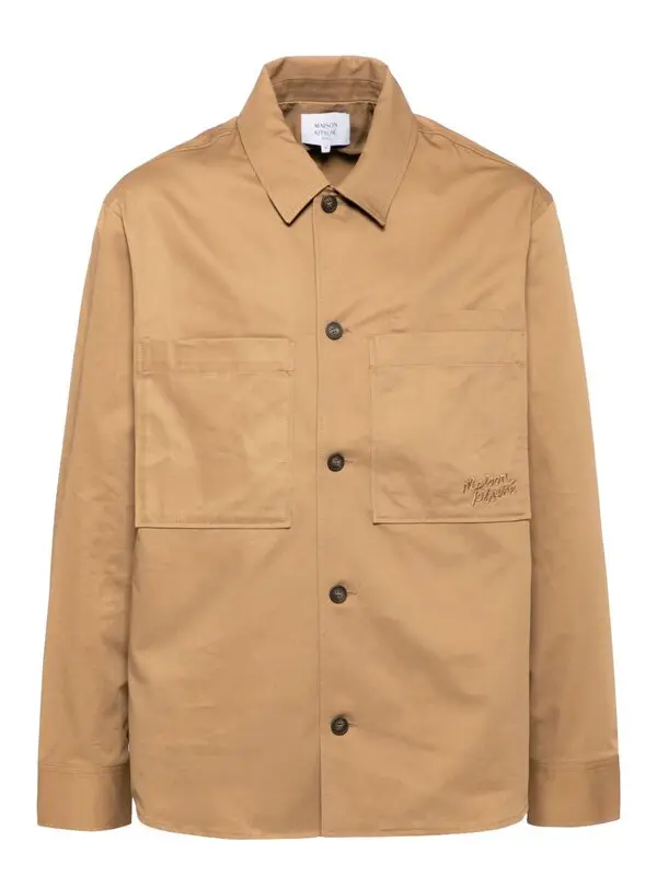 Maison Kitsuné Cotton Shirt - Brown