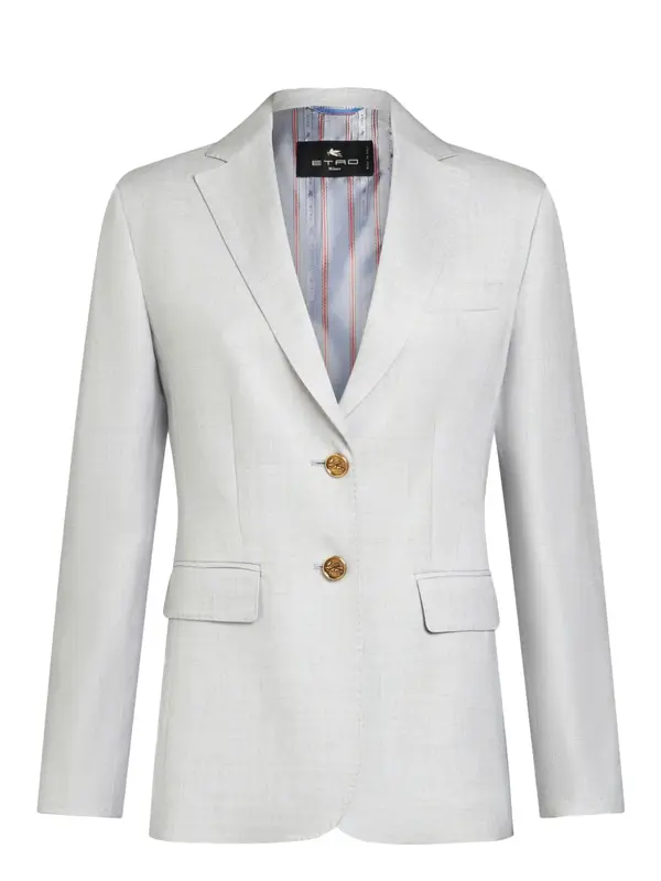 Etro Single-breasted Blazer - Grey