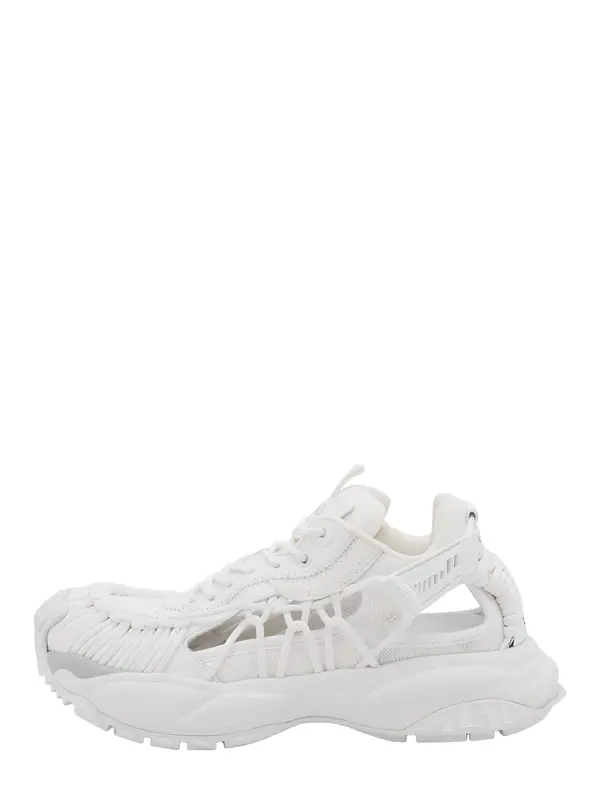 Versace Mercury Leather Sneakers - White
