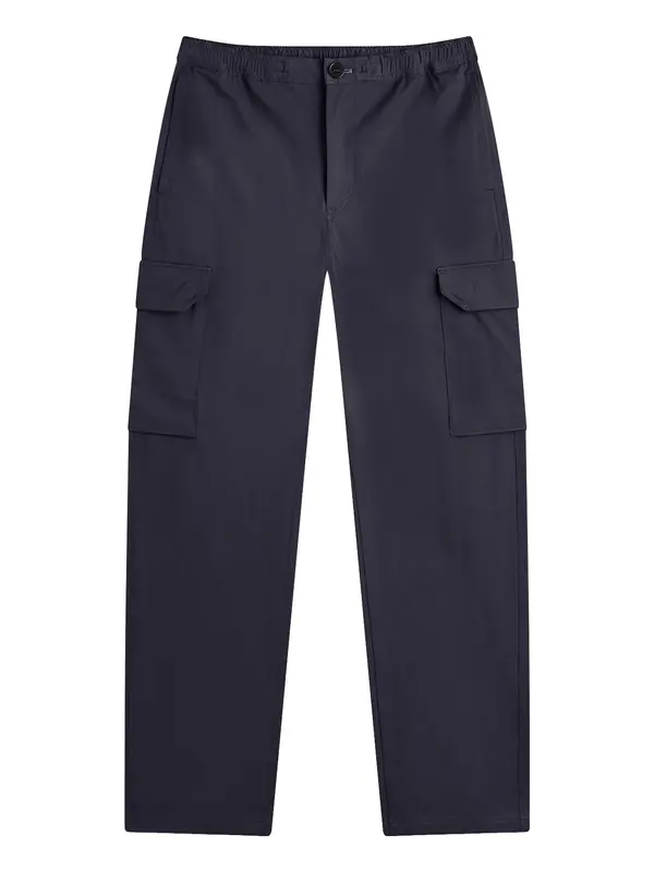 Paul Smith Elastic Waist Relaxed Fit Cargo Pants - Navy