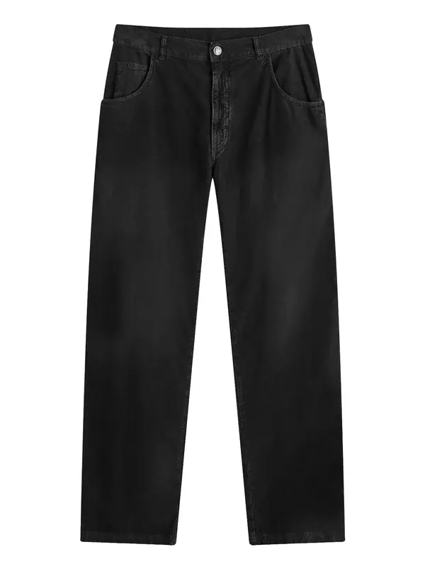 Palm Angels Monogram Corduroy Trousers - Black