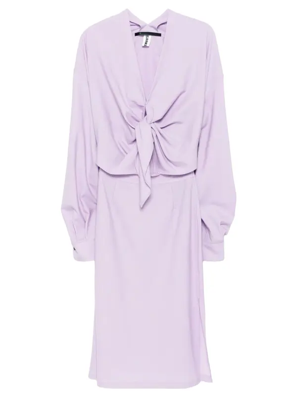 SANKUANZ V-neck Dress - Purple
