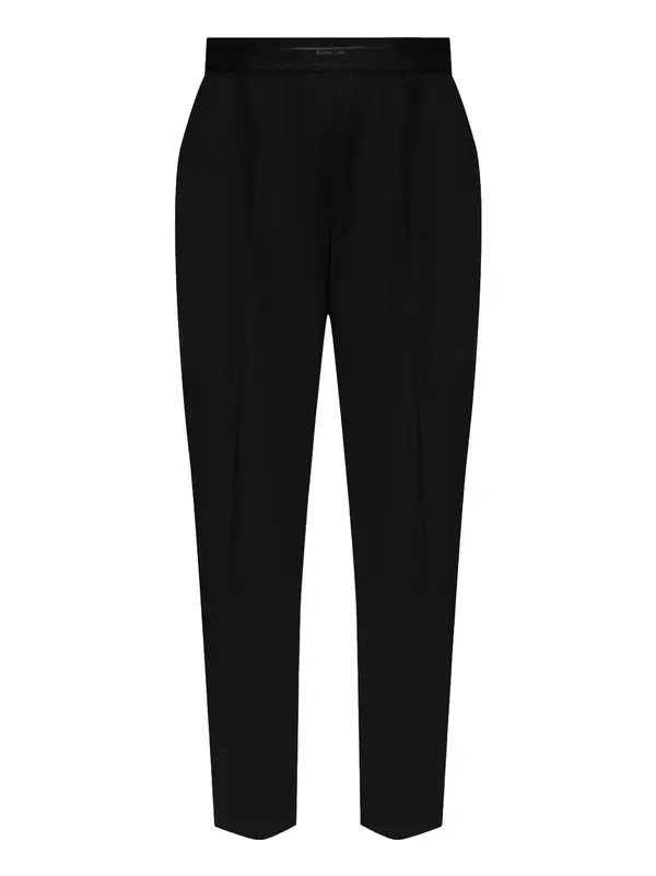 Helmut Lang Virgin Wool Trousers - Black
