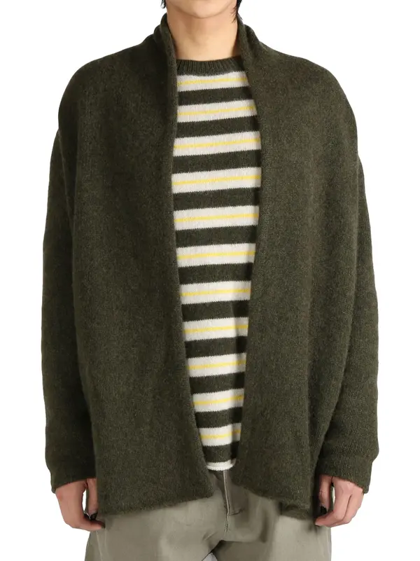 THE ELDER STATESMAN Italy Cardigan - Green