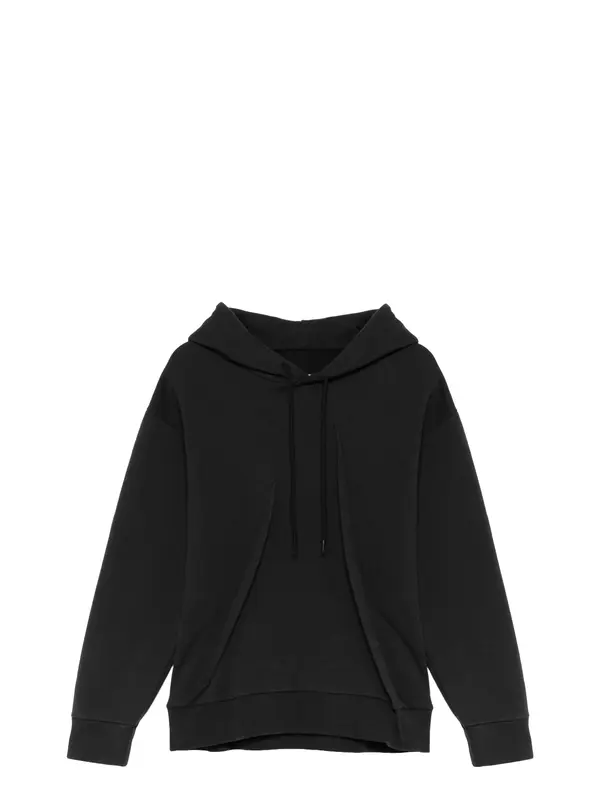 MAISON MARGIELA Pleat-detailed Hoodie - Black