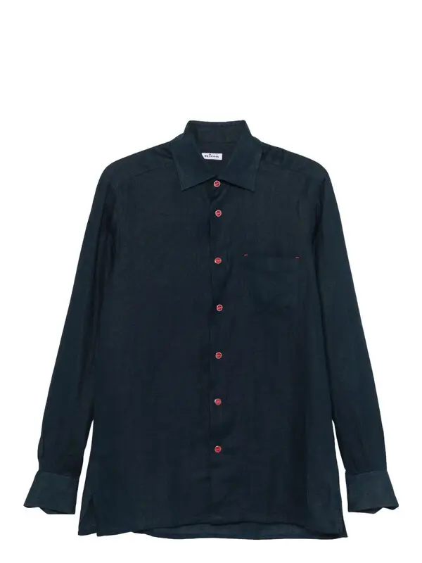 Kiton Linen Shirt - Blue