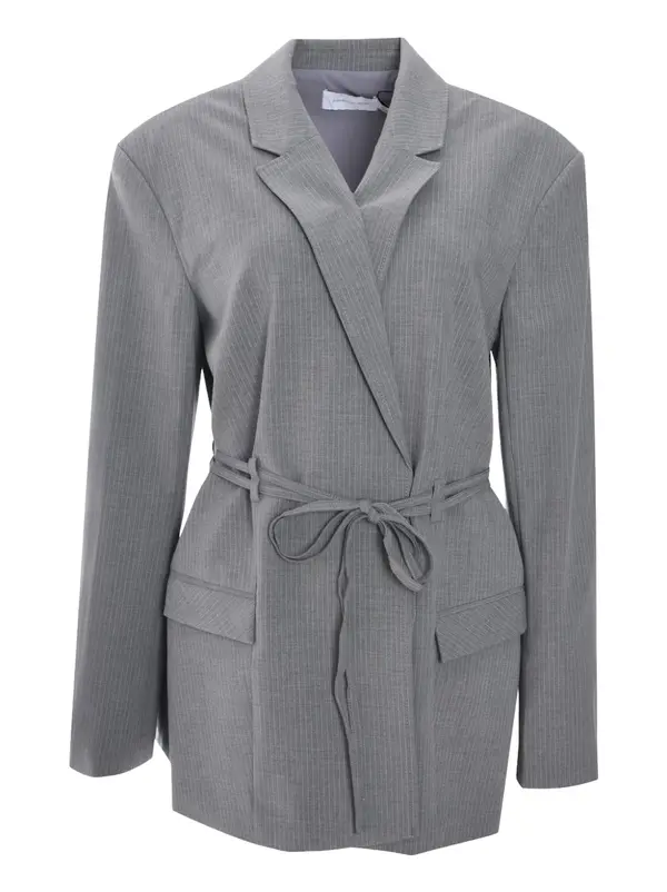 Significant Other Leighton Pinstripe Blazer - Grey