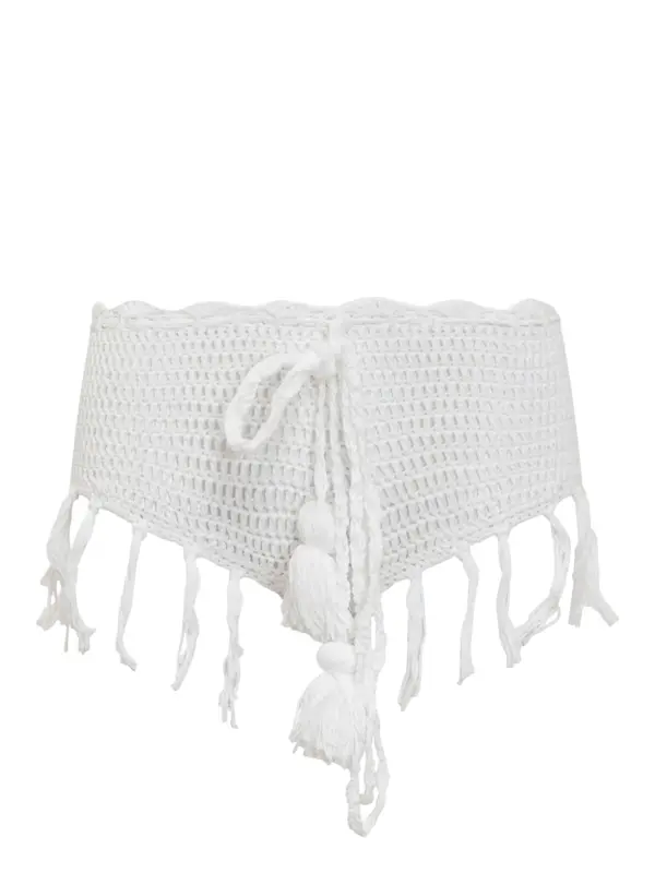 MATIMI Crochet-knit Shorts - White