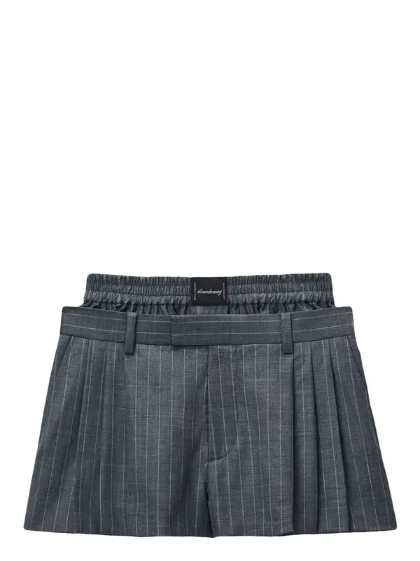 Alexander Wang Boxers-inserted Shorts - Grey