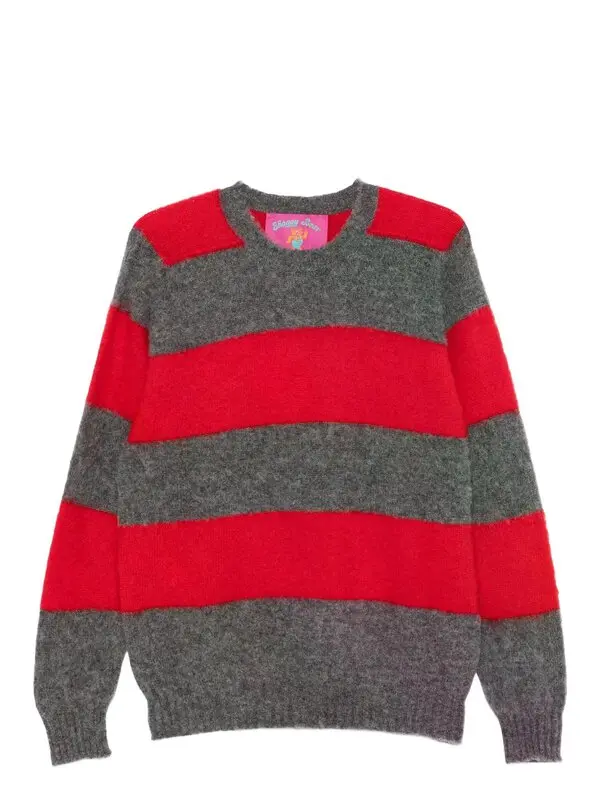 Howlin' Striped Crewneck Sweater - Red