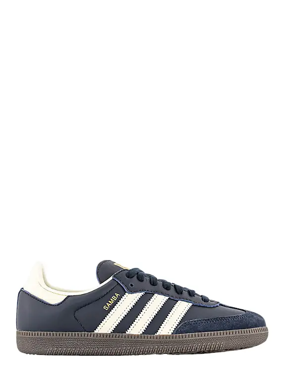 Adidas Samba Og Leather Low-top Trainers - Night Navy Cream White G