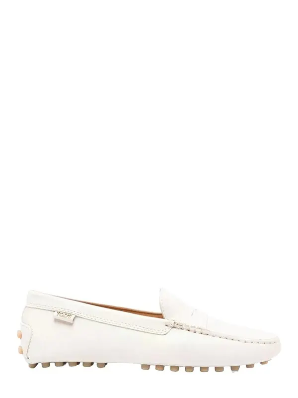 TOD'S Gommino Leather Loafers - Neutrals