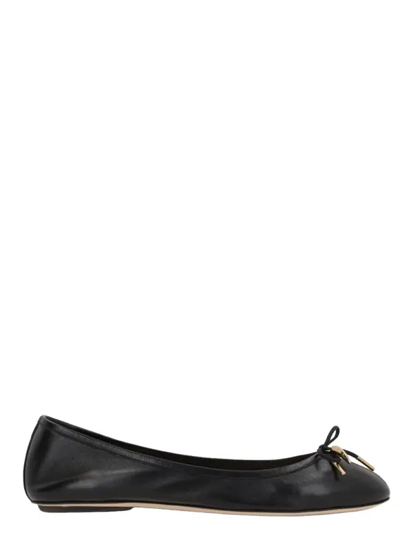 Chloé Leather Ballerina Shoes - Black