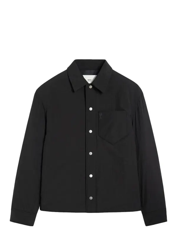 Ami De Coeur Padded Overshirt - Black