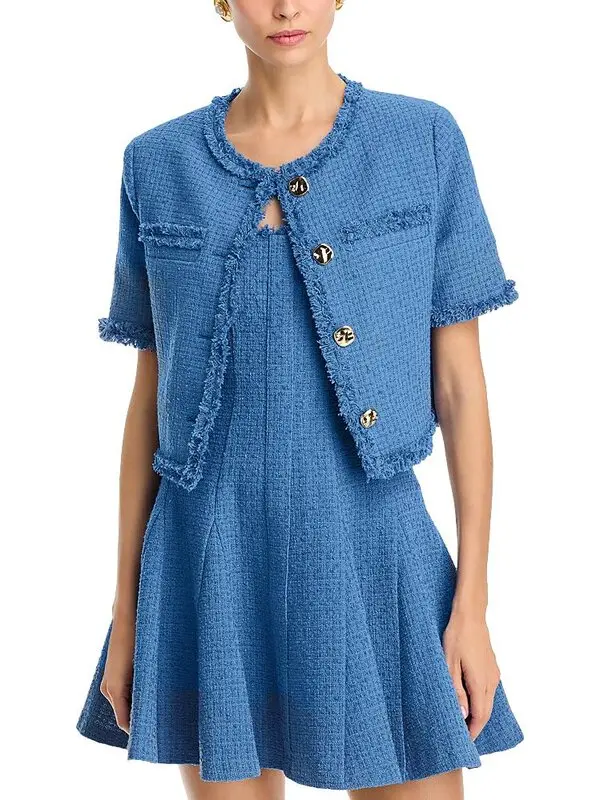 MILLY Jeanne Boucle Top - Blue