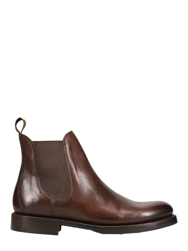 Frye Dylan Leather Chelsea Boots - Dark Brown