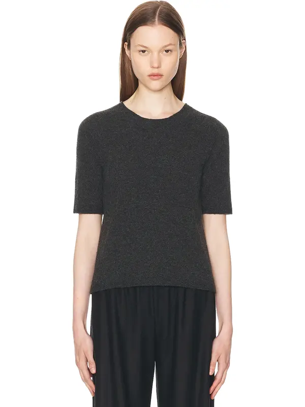 THE ROW Ipar Top - Enzyme Black