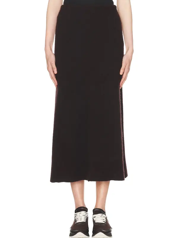 THE ROW Ivaanka Skirt - Dark Brown