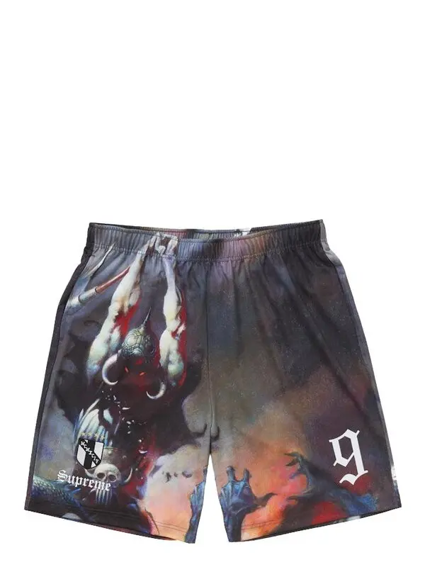 Supreme Frazetta Soccer Short - Death Dealer