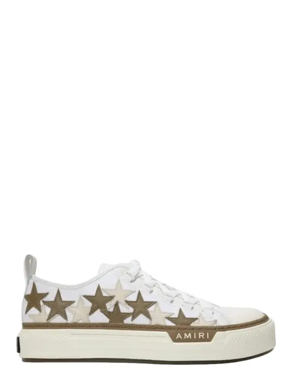 Amiri Stars Court Lowin Sneakers - White/brown