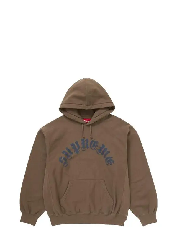 Supreme Printed Arc Hooded Sweatshirt - Dusty Brown