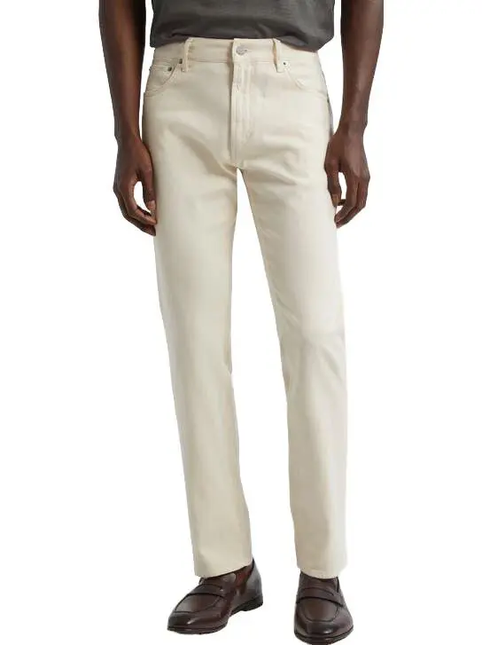 Ralph Lauren Purple Label Sherrington Slim Fit Five-pocket Pants - Light Antique Cream
