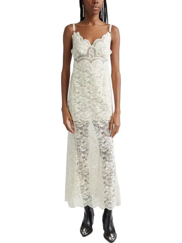 Rabanne Lace Slipdress - Ivory