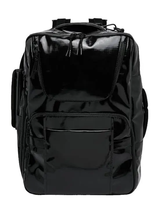 AIMEE Dakota Faux Leather Travel Backpack - Black