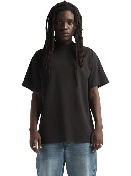 SHAKA WEAR Max Heavyweight Garment Dye T-shirt - Black