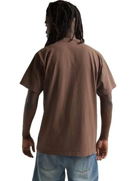 SHAKA WEAR Max Heavyweight Garment Dye T-shirt - Mocha