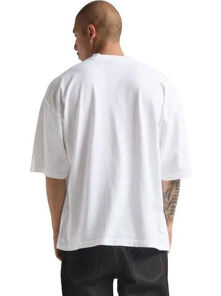 SHAKA WEAR Garment Dye Drop Shoulder Oversize Tee - White