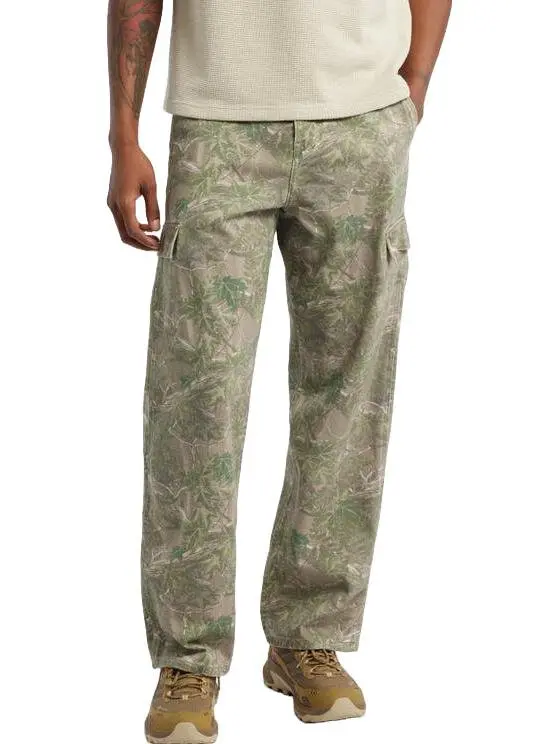 PACSUN Leaf Print 5-pocket Pants - Camouflage