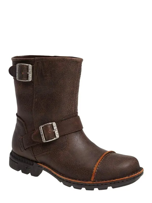 UGG Rockville Ii Buckled Leather Boots - Cinnamon