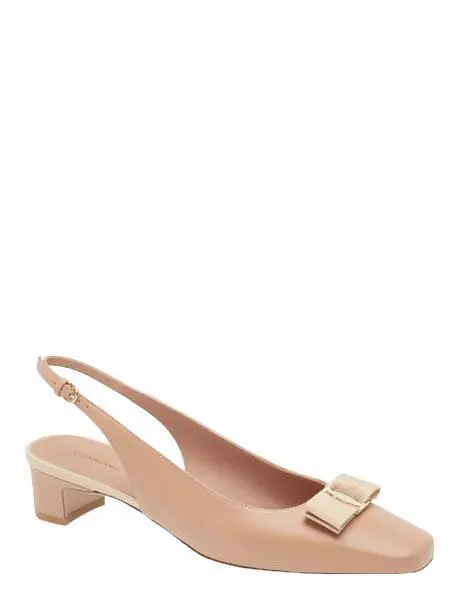 FERRAGAMO Rivada Slingback Pump - Beige