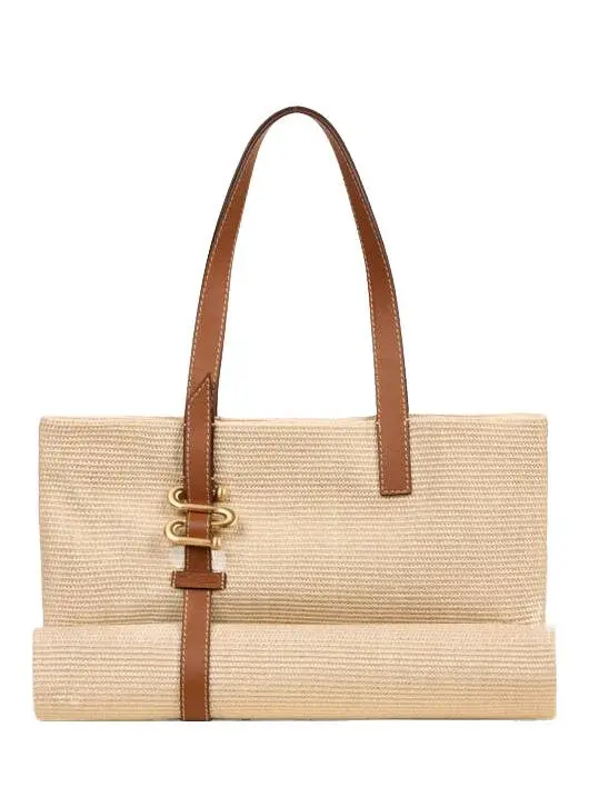 Cult Gaia Sandy Packable Raffia Tote - Cream